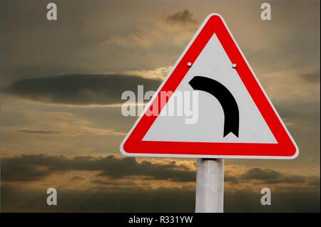 sign, signal, turn, twirl, motorway, highway, right, roadside, claim ...