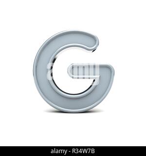 Letter R beveled capital letter. 3D Rendering Stock Photo - Alamy