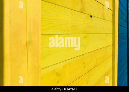 blue and white wooden wall illuminated at night Stock Photo - Alamy