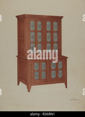 Shaker Tin Safe. Dated: c. 1939. Dimensions: overall: 35.9 x 47.9 cm ...