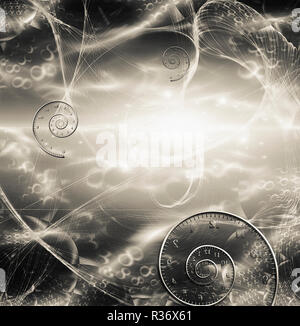 Endless Time Concept Illustration. Abstract Endless Clock Design Stock ...