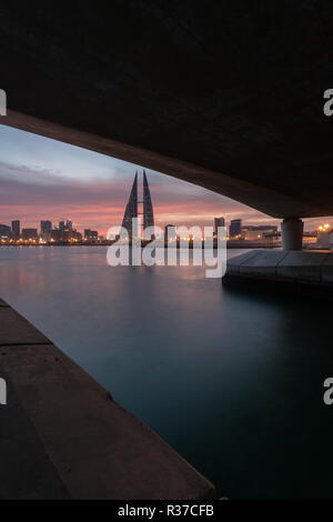 Bahrain sky line from the bay Stock Photo - Alamy