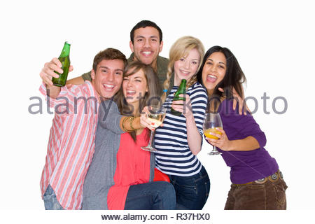 portrait of a teenage boy drinking beer Stock Photo: 14233313 - Alamy
