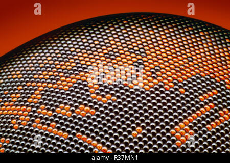 Extreme magnification - Compound eye texture under the microscope Stock ...