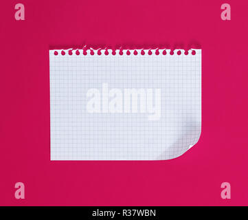 Blank white rectangular book mock up, top view from the side. Empty ...