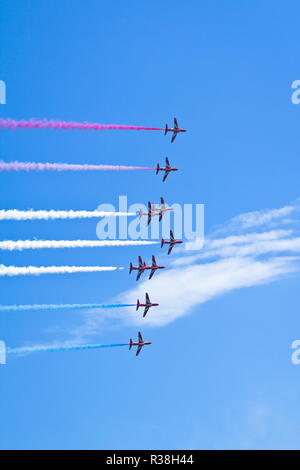 An aerial view of RAF Scampton in Lincolnshire, home of the Red Arrows ...
