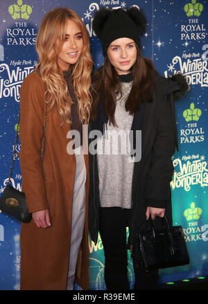 London, UK. Lottie Moss at Hyde Park Winter Wonderland VIP launch at ...
