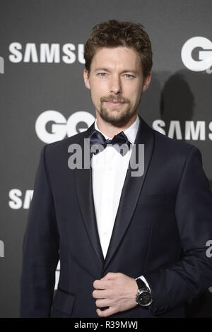 Jan Cornet attends to "GQ Men Of The Year" awards 2022 at the Palace Hotel photocall on November ...