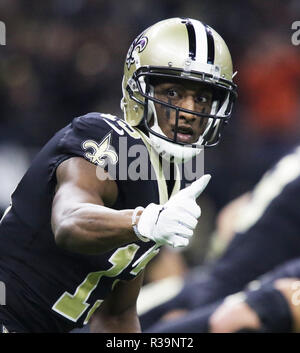 New Orleans offensive line Saints Luke Fortner (63) lines up during an ...