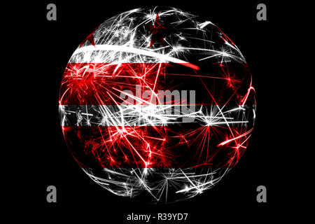 Abstract Washington sparkling flag. American Christmas ball holiday ...