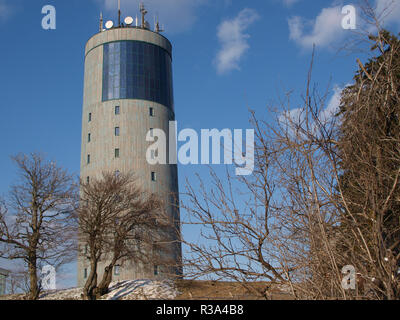 tower summit climax peak germany german federal republic mountain blue ...