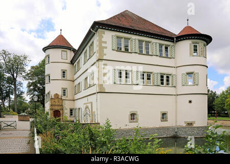 moated castle in bad rappenau Stock Photo - Alamy