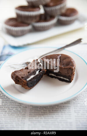 Chocolate Oreo Muffins Stock Photo - Alamy
