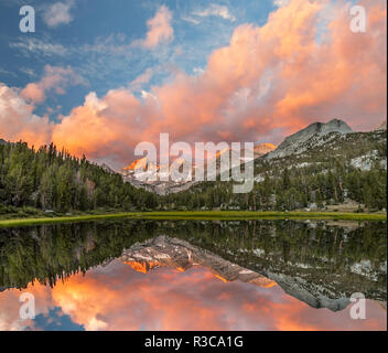 Marsh Lake at sunrise, John Muir Wilderness, Inyo National Forest ...
