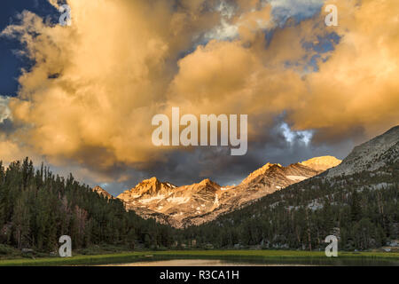 Marsh Lake at sunrise, John Muir Wilderness, Inyo National Forest ...