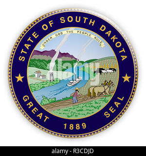 Badge US State Seal South Carolina, 3d illustration Stock Photo - Alamy