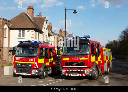 Suffolk Fire and Rescue Fire Engine Stock Photo - Alamy