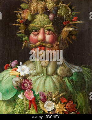Giuseppe Arcimboldo, Rudolf II of Habsburg as Vertumnus 1590 Oil on ...
