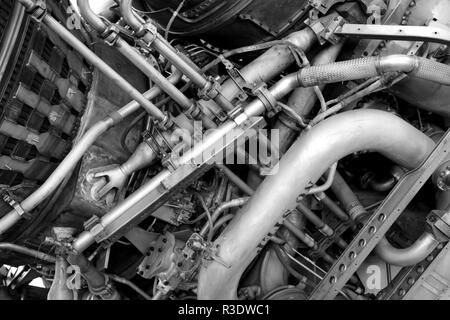 Detail of space rocket engine. Part of the rocket, close-up. Science ...