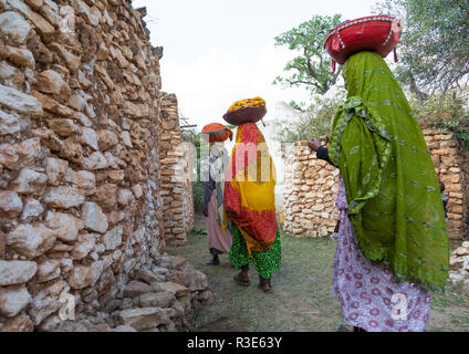 Harari women preparing food for a muslim celebration, Harari Region ...