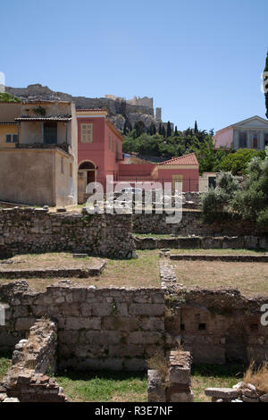 library of pantainos monastriaki athens greece Stock Photo - Alamy
