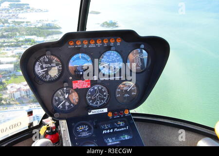 Robinson R44 helicopter instrument panel Stock Photo - Alamy