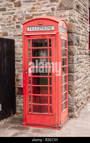 Telephone kiosk in the St Fagans National Museum of History Stock Photo ...