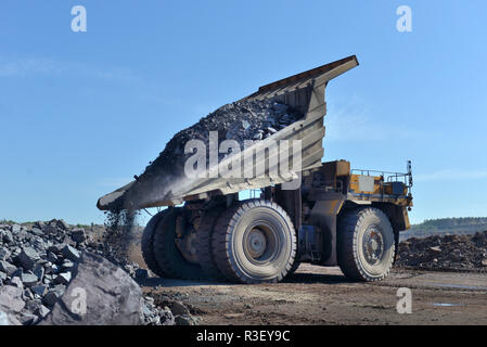 Yellow wheel loader back view isolated on white background Stock Photo ...
