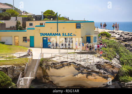 Tamarama SLSC surf life saving club house on Tamarama beach,Sydney ...