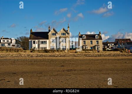 Beach front property, Rhosneigr, Anglesey, North Wales, UK Stock Photo ...