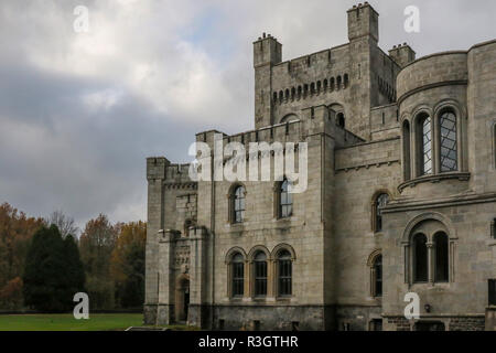 A Norman-revival style castle, Gosford Castle built from granite in ...