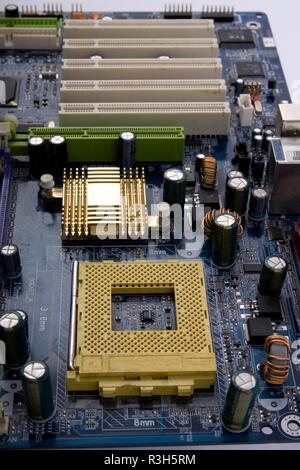 A circuit board with a BIOS ROM chip Stock Photo - Alamy