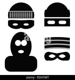 Robber silhouette set Stock Vector Art & Illustration, Vector Image ...