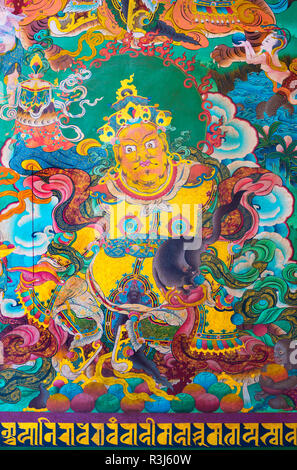 Mural paintings of Tibetan deities, Boudhanath Stupa, Largest Asian ...