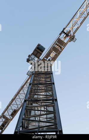 Tower Cranes Crane Operator Construction Site - Heilbronn Germany Stock ...