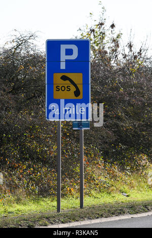 sos phone sign Stock Photo - Alamy