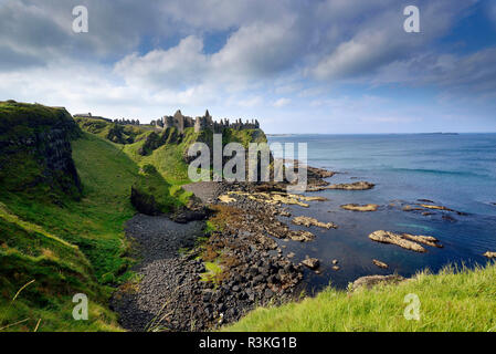 Ireland, Ulster, County Antrim, Bushmills: Dunluce Castle, Pyke Castle ...