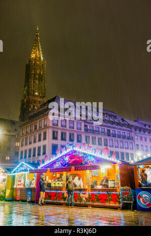 Strasbourg, France – December 9, 2017: Illuminated arch saying ...