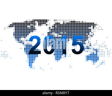 world map 2015 Stock Photo - Alamy
