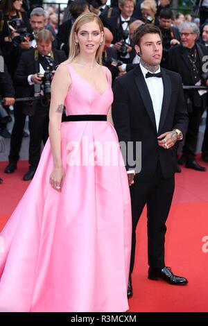 Fedez and Chiara Ferragni walk the red carpet ahead of the ''Chiara ...