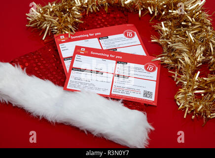 Royal mail delivery card, something for you, sorry we missed you card ...