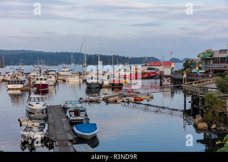 Ganges Harbor on Salt Spring Island in British Columbia, Canada Stock ...