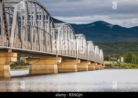 Nisutlin Bay Bridge, Teslin, Yukon, Canada Stock Photo - Alamy