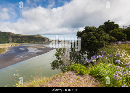 New Zealand North island Mokau is a small town on the west coast at the ...