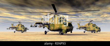 soviet combat helicopters from the cold war Stock Photo - Alamy