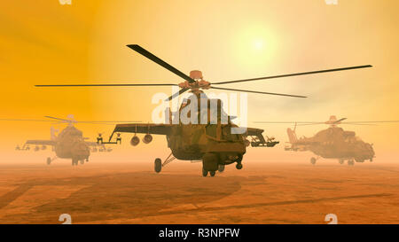 soviet combat helicopters from the cold war Stock Photo - Alamy