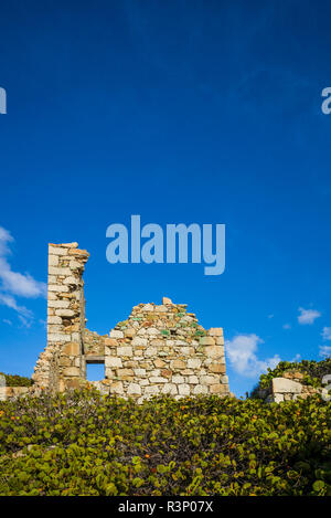 British Virgin Islands, Virgin Gorda. Copper Mine Bay, Copper Mine ...