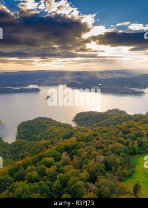 The view from the dam. Solina, Subcarpathian Voivodeship, Poland Stock ...