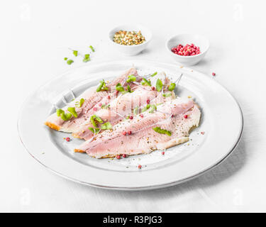 Smoked Trout fillet Stock Photo - Alamy