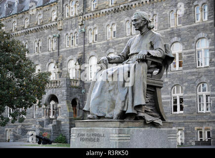 Georgetown University, Statue of John Carroll, Founder of the ...